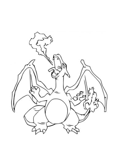 Printable Charizard coloring pages