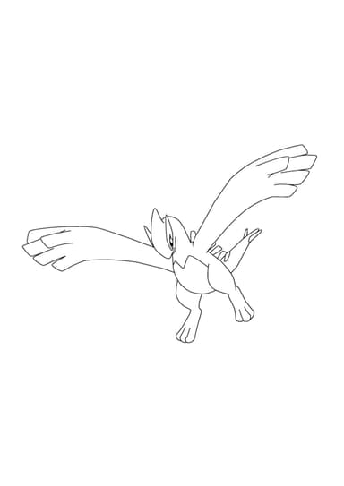 Printable Lugia coloring pages